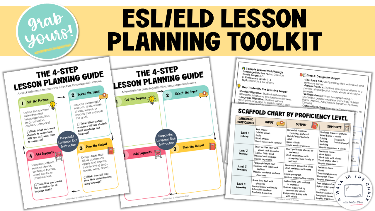 Lesson Planning Roadmap - A Walk in the Chalk