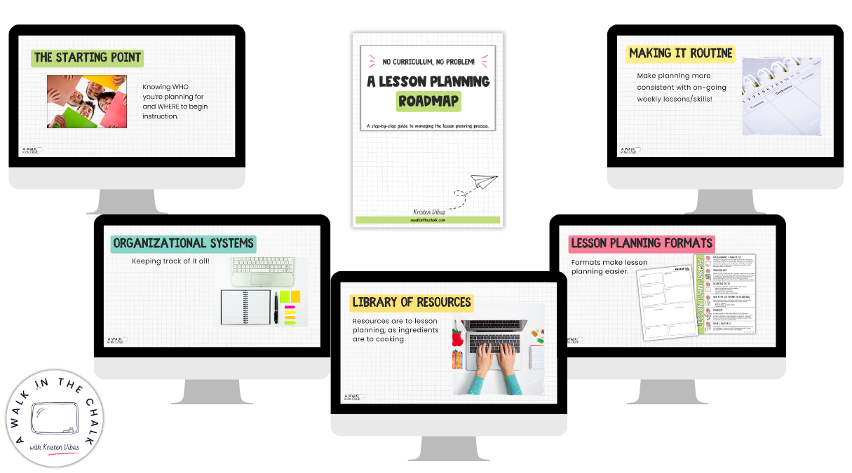 Lesson Planning Roadmap - A Walk in the Chalk